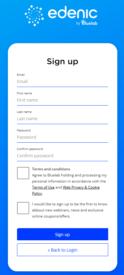 Getting started: Edenic - How to sign up and install Edenic for new Bluelab Connect users